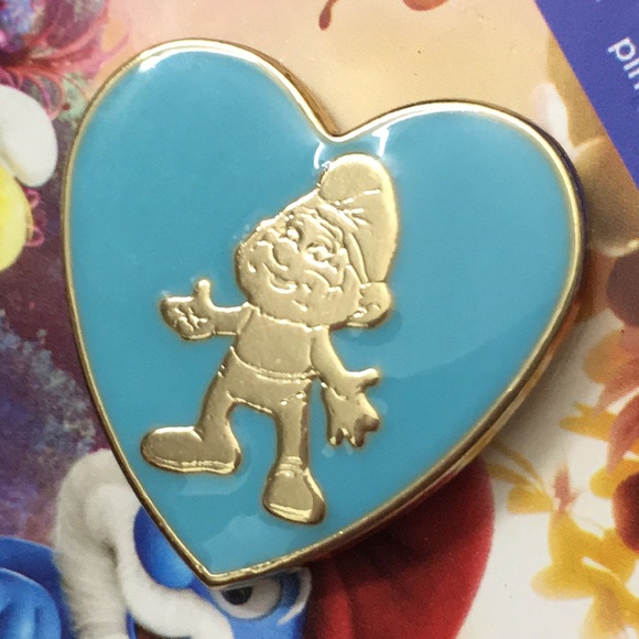 Jewelry | New Papa Smurf Heart Pin | Poshmark
